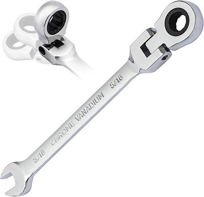 B4B BANG 4 BUCK 5/16 Wrench, Flex-Head Ratcheting Combination Wrench ...