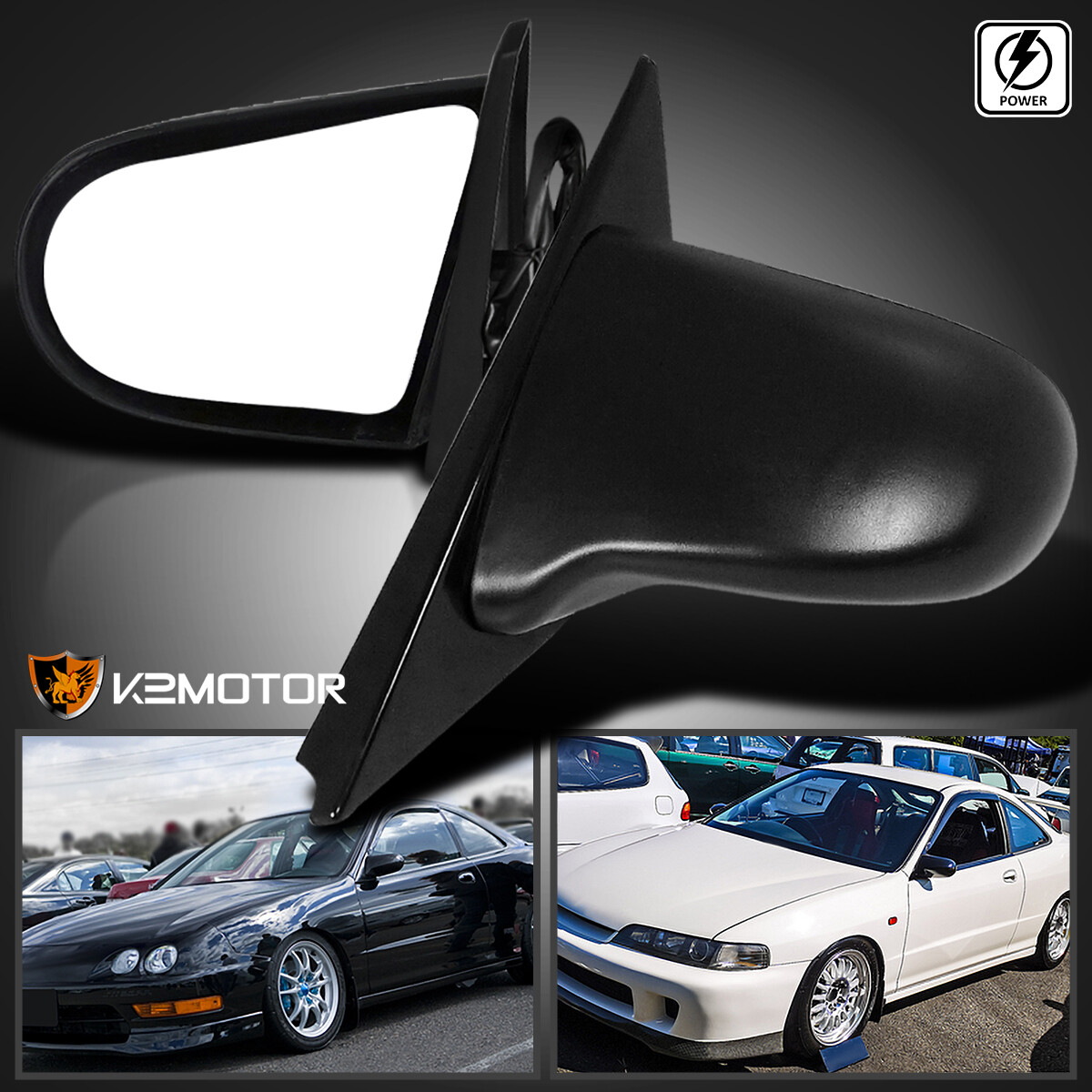 Fits 1994-2001 Acura Integra 2Dr Power Adjustable Side Mirrors Left ...