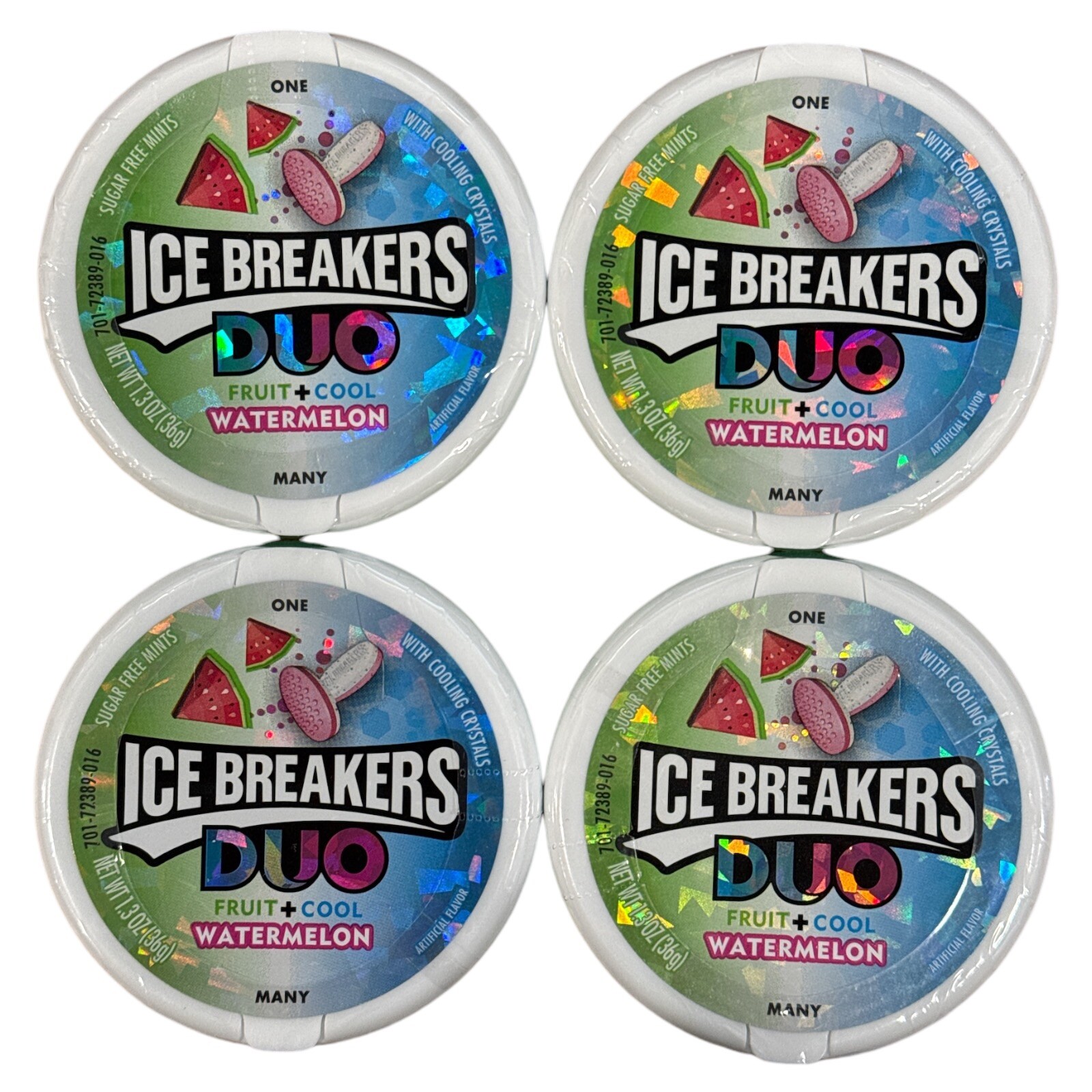 ICE BREAKERS DUO - FRUIT+ COOL Watermelon Flavored Mints (Pack of 4 ...