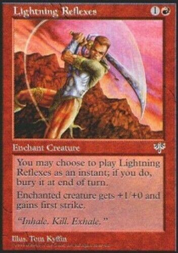 X4 Lightning Reflexes Mirage Light Play MTG Magic DNA GAMES | eBay