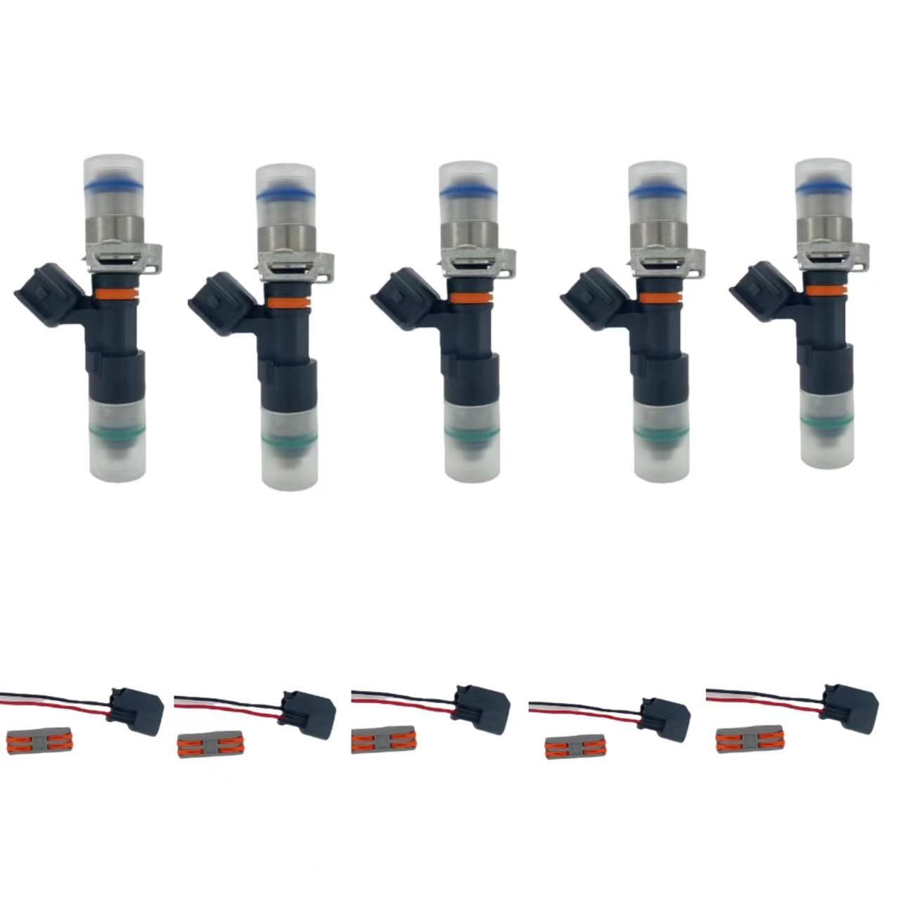 5Pcs 500cc 48lb Fuel Injector for Bosch EV14 Volvo 850 S60 2.5 Turbo ...