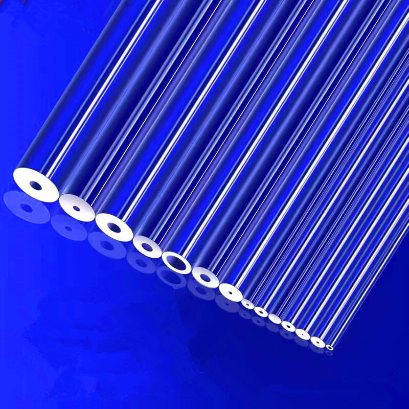 High Purity Quartz Glass Pipe Furnace Tubes, OD:6-45mm,Can Customize ...