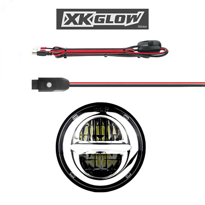 Xk Glow Led Headlight Chrome Bezel Xk-5In-Kit-W | eBay