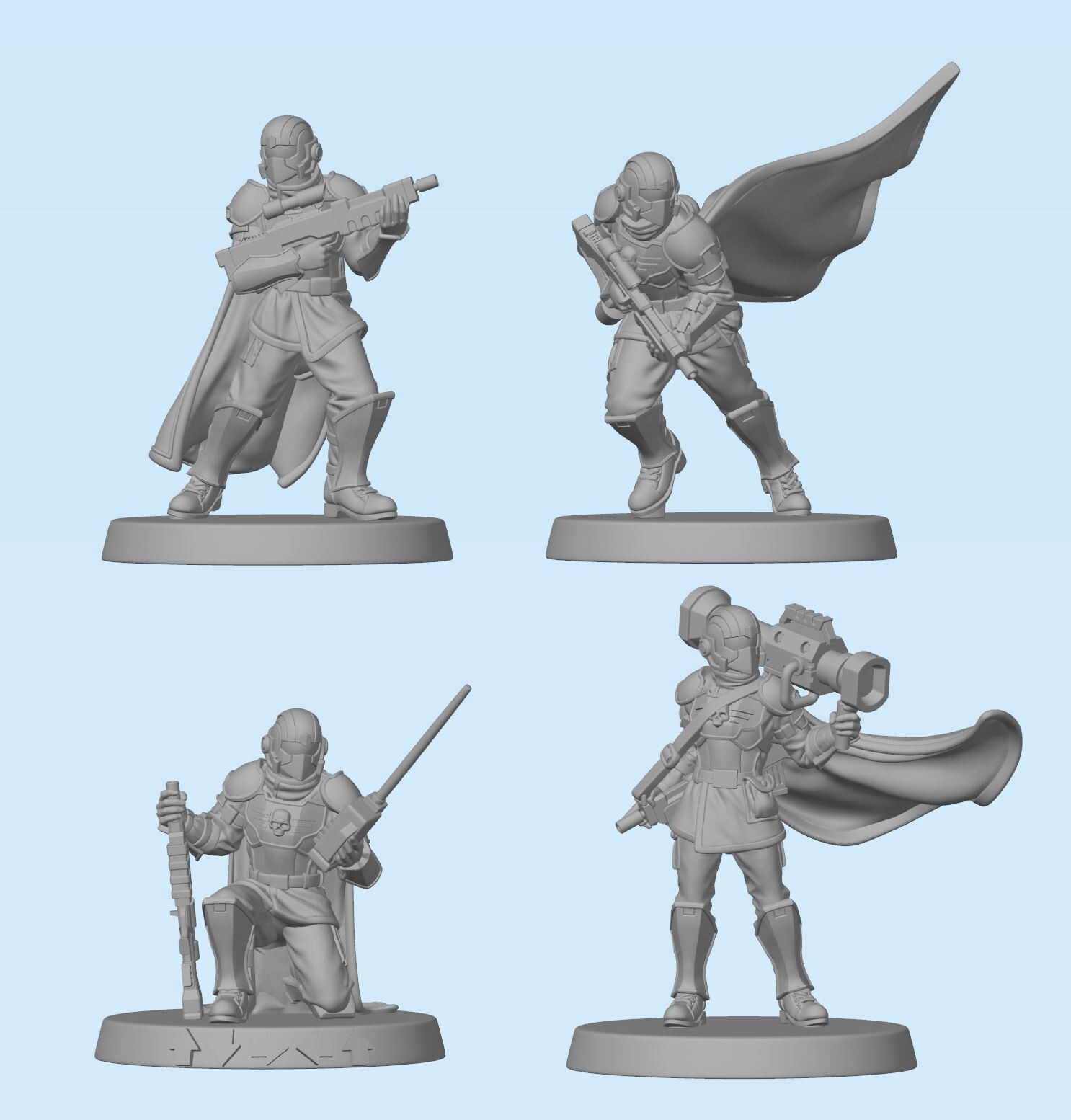 Helldivers 2 Miniature with base unpainted resin for wargames 4xSet | eBay