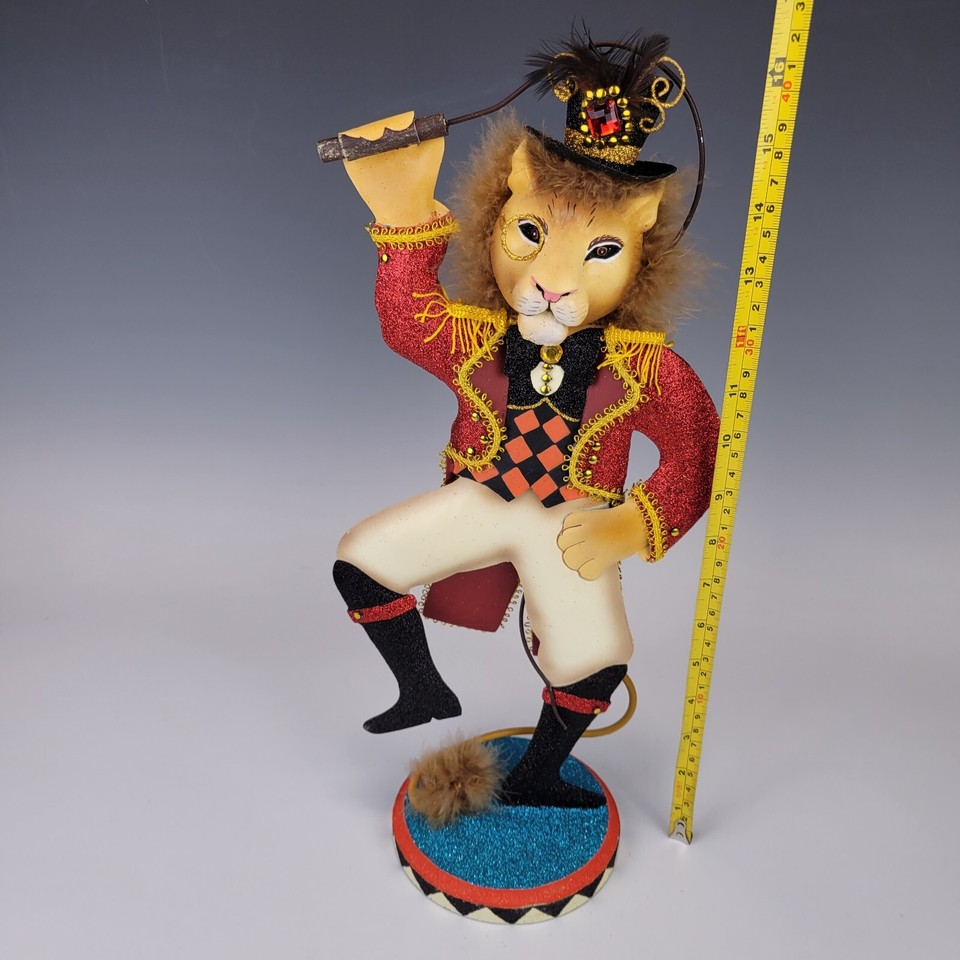 Pier 1 Halloween Enchanted Circus Ringmaster Lion Tamer Metal Sculpture ...