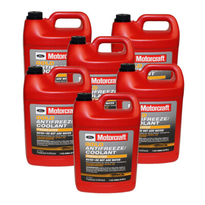 🔥Motorcraft VC7DILB Set of 6 Gallons Fluid Coolant/Antifreeze 50/50 ...