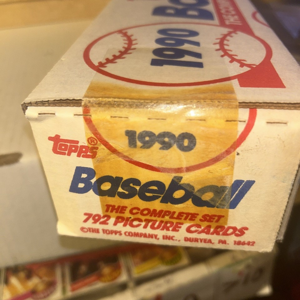 1990 Topps Baseball Official Complete Set Factory Sealed Griffey, JR. F ...