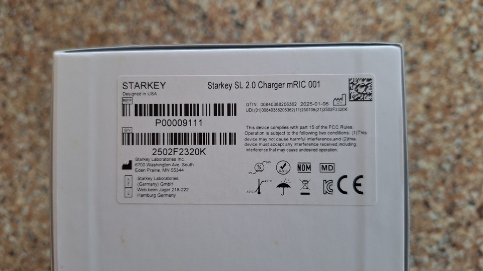 Starkey Edge A1 16 mRIC Hearing Aids *USED* Color Silver BTE With ...