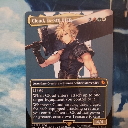 Borderless Cloud, Ex-SOLDIER Commander Final Fantasy MTG NM/M | eBay
