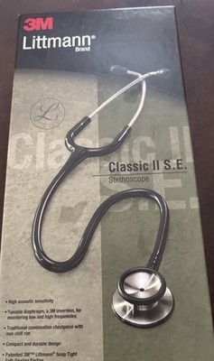 3M Littmann Classic II SE Medical Stethoscope (NWOT/Black) Heart | eBay