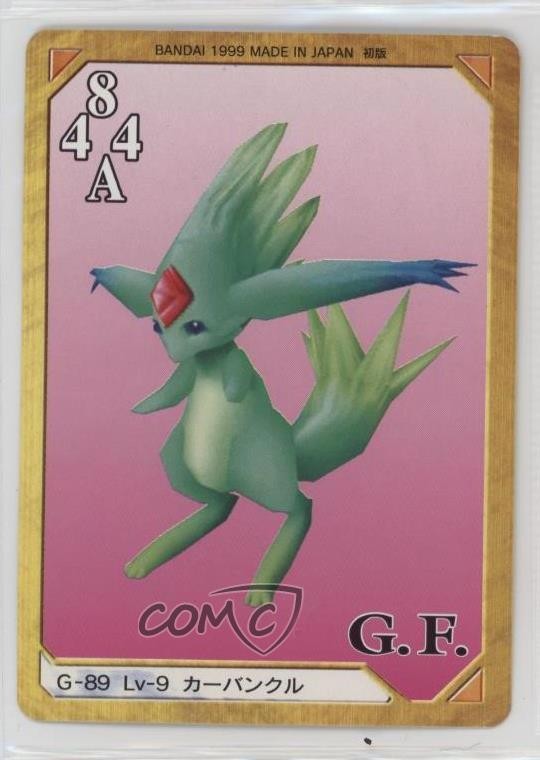 1999 Final Fantasy VIII - Triple Triad Card Game Japanese Carbuncle #G ...