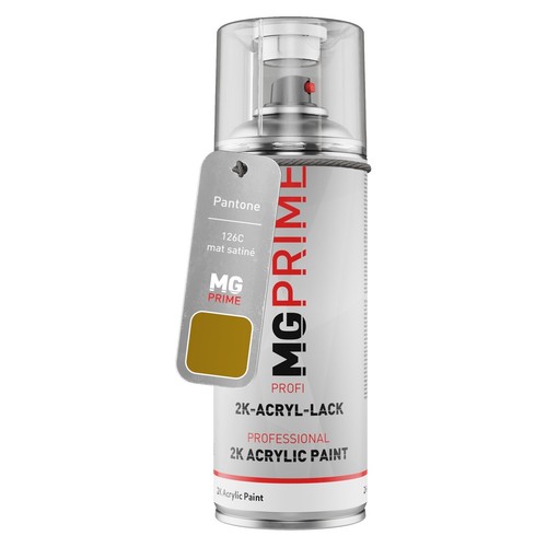 Pantone 126C Yellow mat satiné acrylique bombe aérosol 2C 400ml séchage ...
