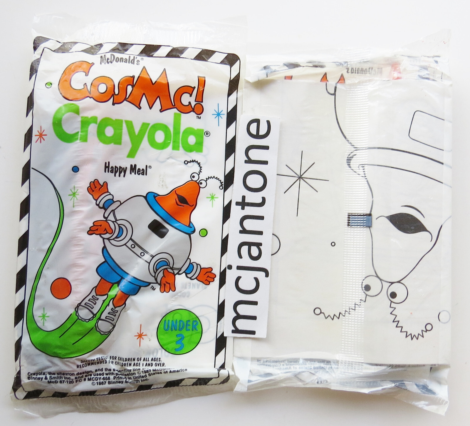 MIP McDonald's 1988 COSMC CRAYOLA Drawing Art Kit COLORING Crayon YOUR ...
