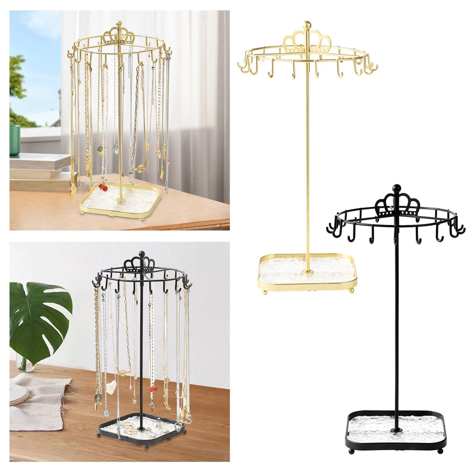 Rotating Jewelry Holder Iron Jewelry Display Stand for Earrings Watches ...