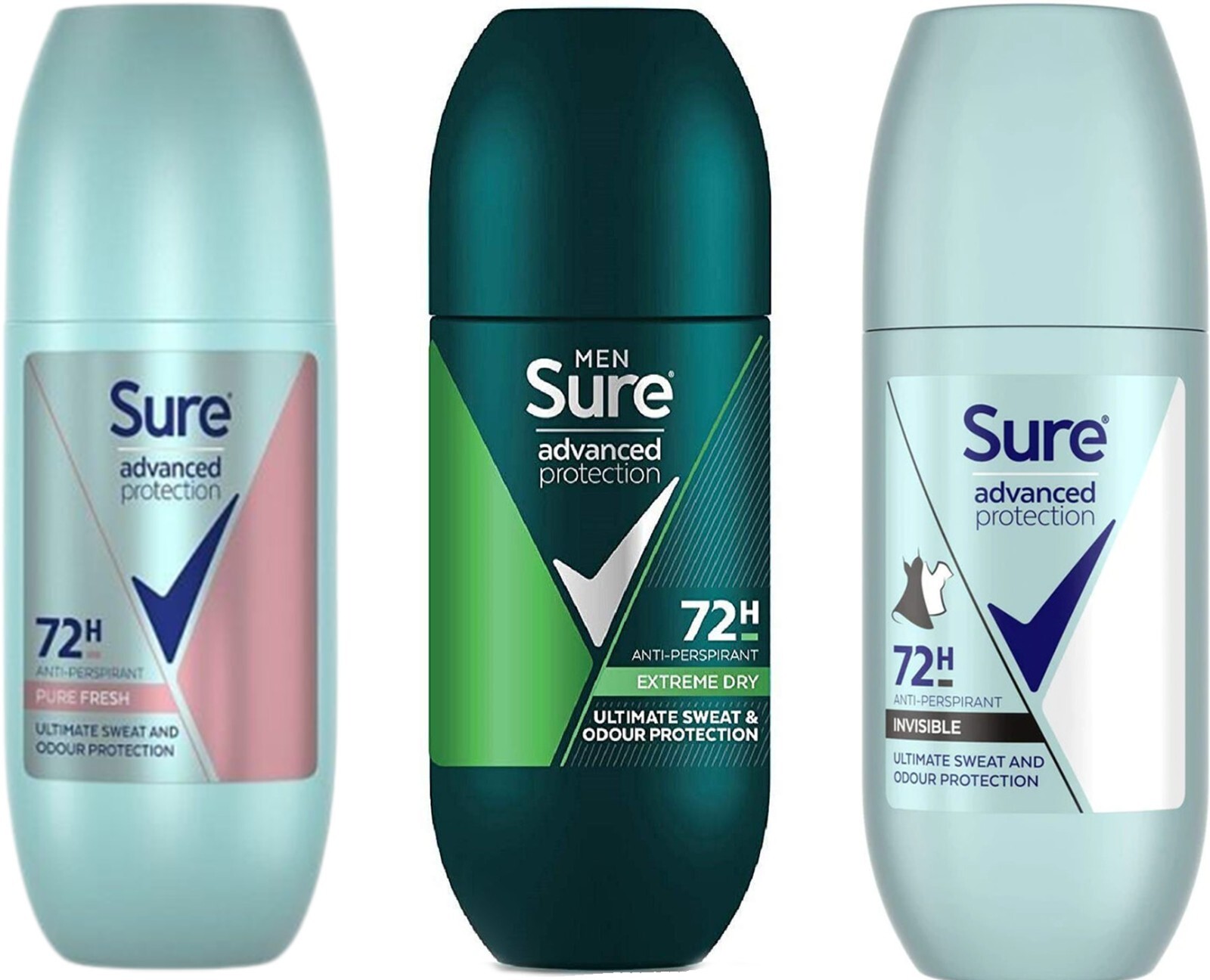 Sure Roll On Deodorant | Advanced Protection | 100Ml | Anti Perspirant ...