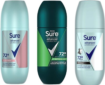 Sure Roll On Deodorant | Advanced Protection | 100Ml | Anti Perspirant ...