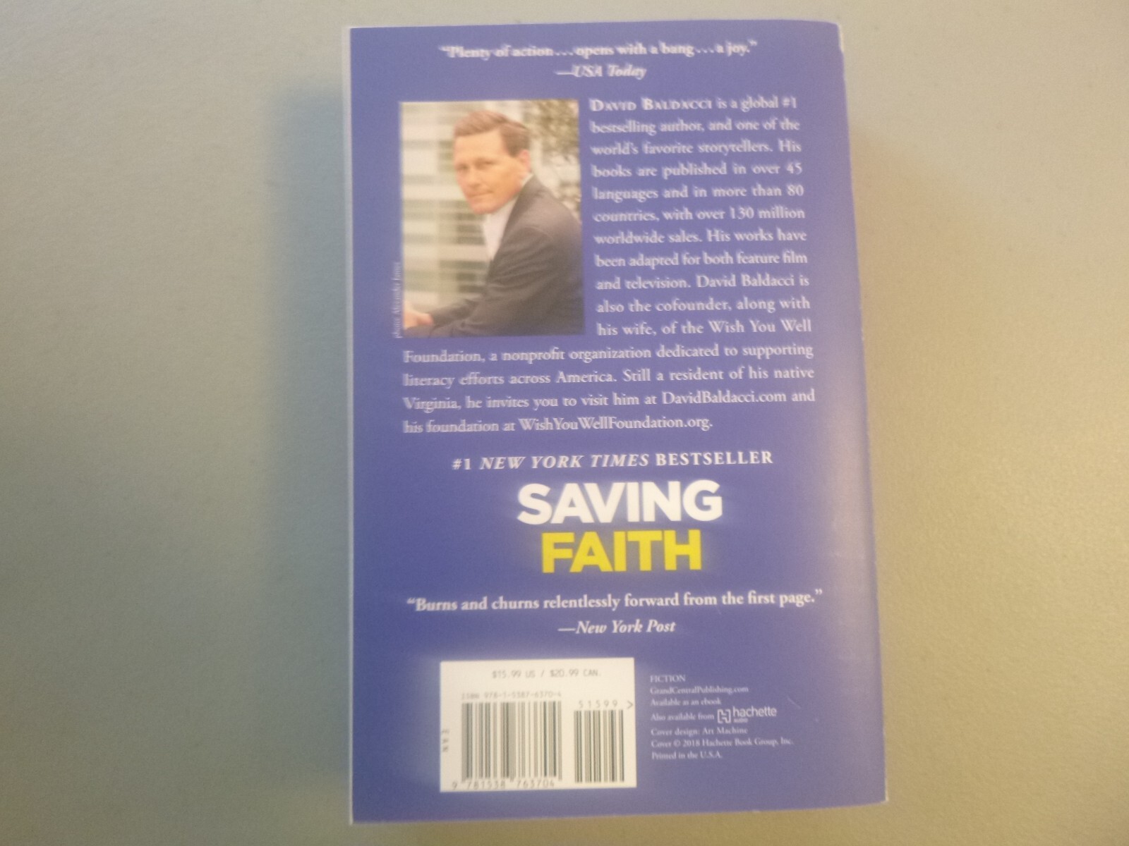 Saving Faith by David Baldacci (2018, Trade Paperback) for sale online ...
