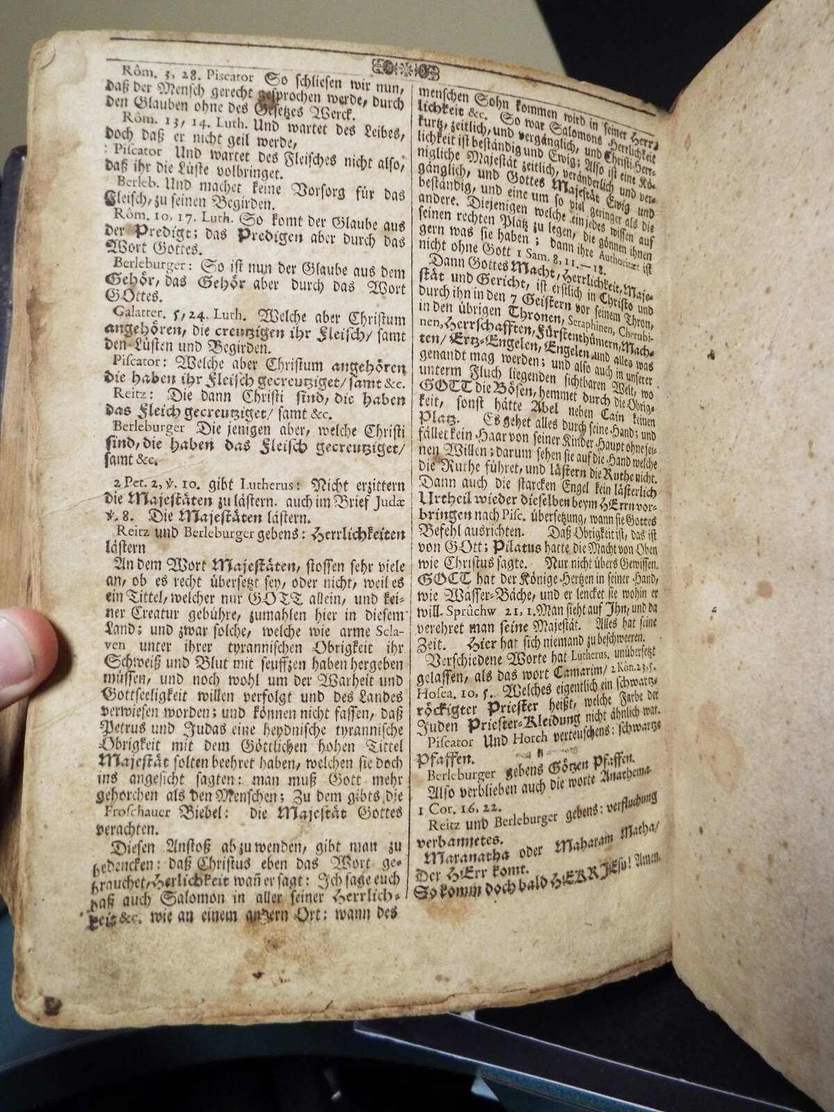 1743 Christopher Saur-2nd Bible printed in America- 1st European ...