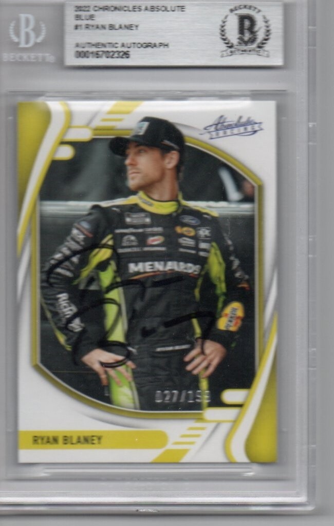 2022 PANINI RYAN BLANEY AUTOGRAPHED CARD#1 AUTHENTIC AUTO BY BECKETT ...