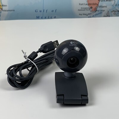 SHIPS SAME DAY Logitech Webcam C200 USB V-U0011 Manual Focus USB Black ...