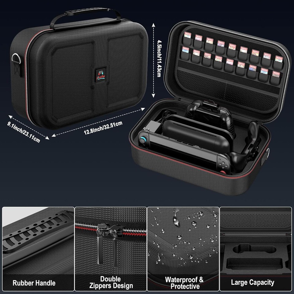 For Nintendo Switch 2 Protection Kit – Dock Cover, Screen Guard ...