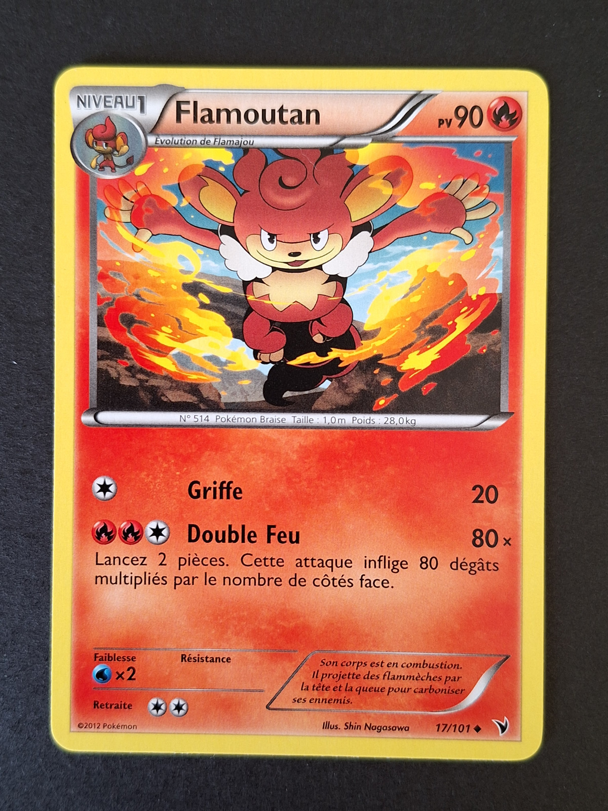 Flamoutan 17/101 Noble Victories Pokemon Card French | eBay