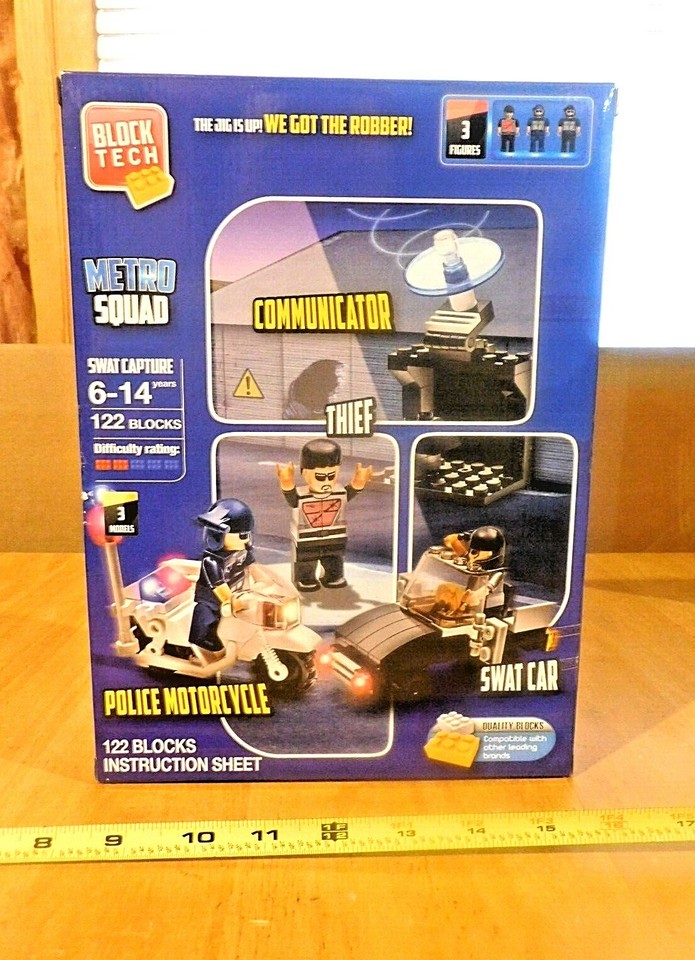 Block Tech Metro Squad Swat Capture - 122 Blocks New Sealed In Original ...