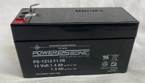 PS-1212 Power-Sonic 12 volt 1.2Ah Rechargeable lead acid 12V PS1212 ...