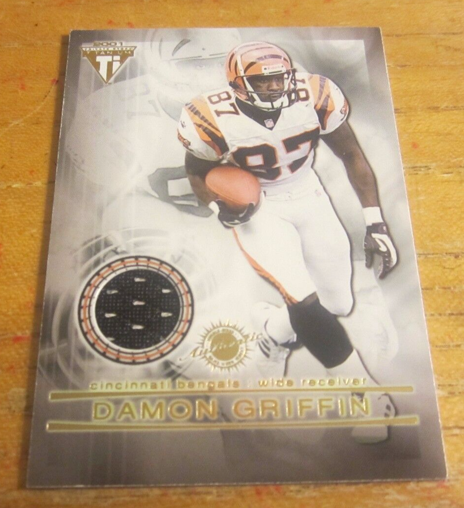 Damon Griffin/Tremain Mack 2001 Titanium Double Sided Jerseys #64 Relic ...