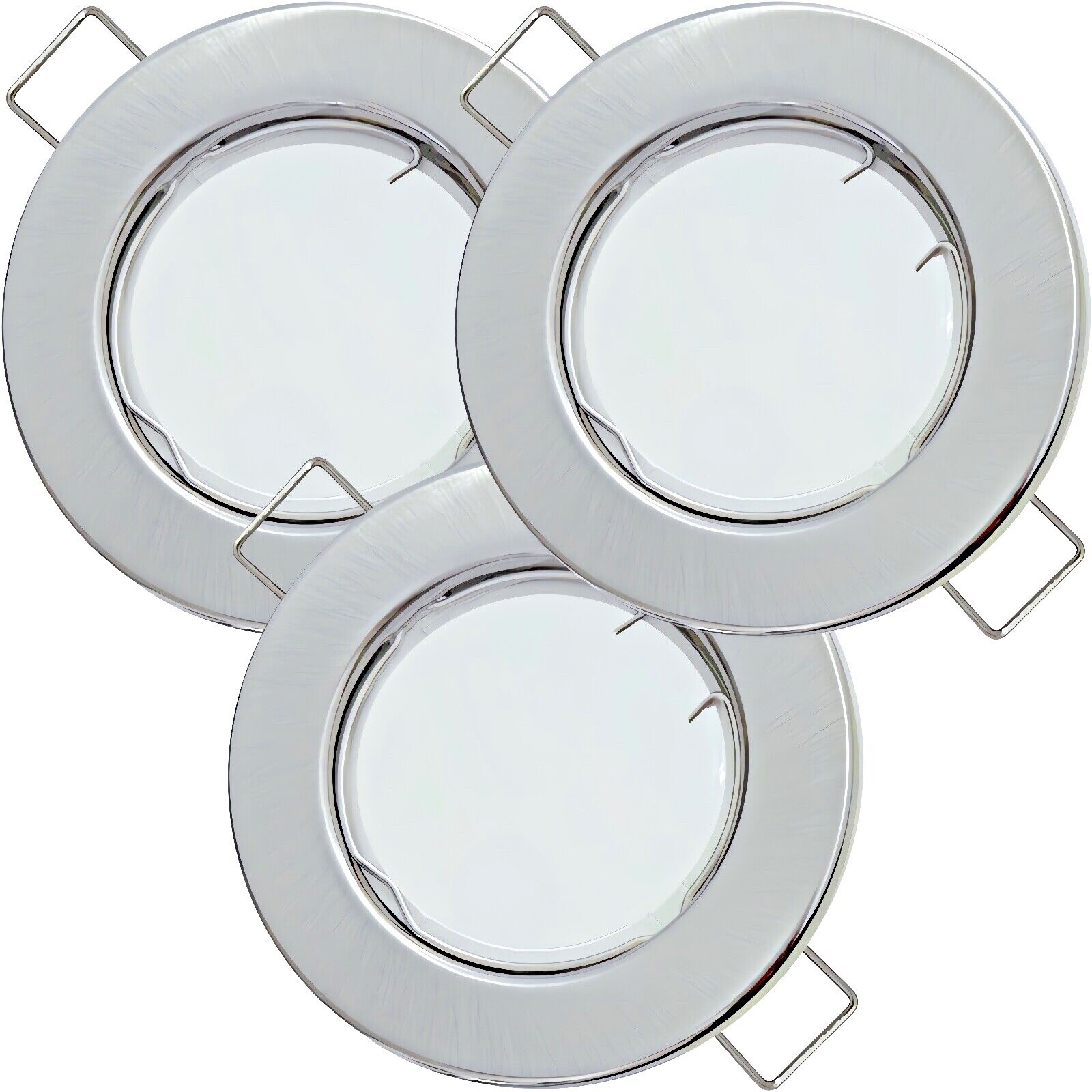 3er Set Modul LED Einbaustrahler | Flach | 5W | 230V | Loch = 55-65mm ...