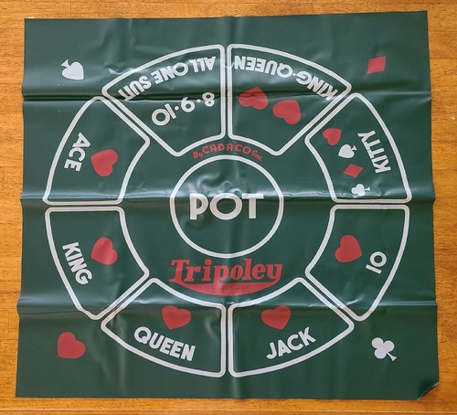 tripoley Michigan rummy royal game mat sheet board vintage vinyl | eBay