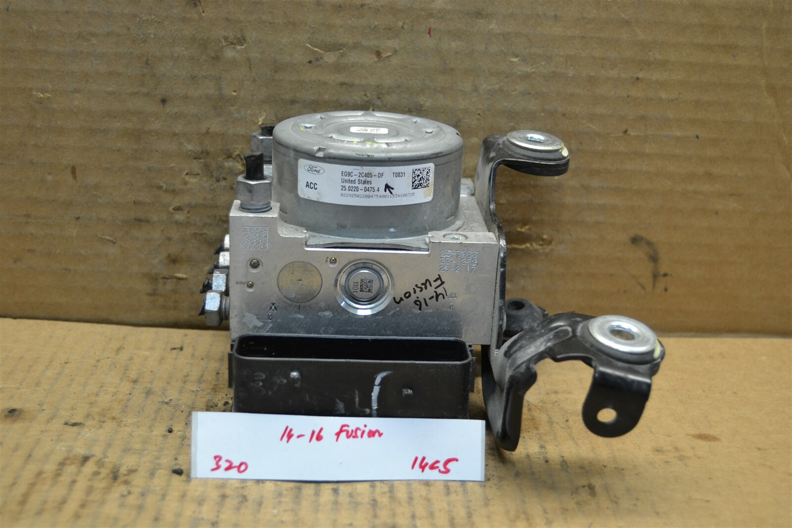 14-16 Ford Fusion ABS Pump Control OEM EG9C2C405DF Module 320-14C5 | eBay