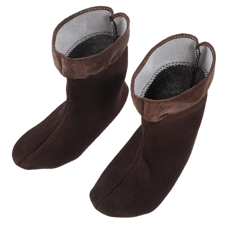 Fleece Lined Boot Socks Warm Liners Boots Shoe Inserts Fluffy Shoes ...