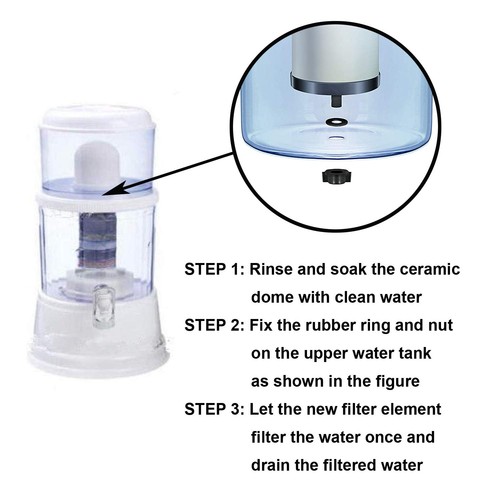 Huining Ceramic Dome Water Filter with Coconut Shell Activated Carbon ...