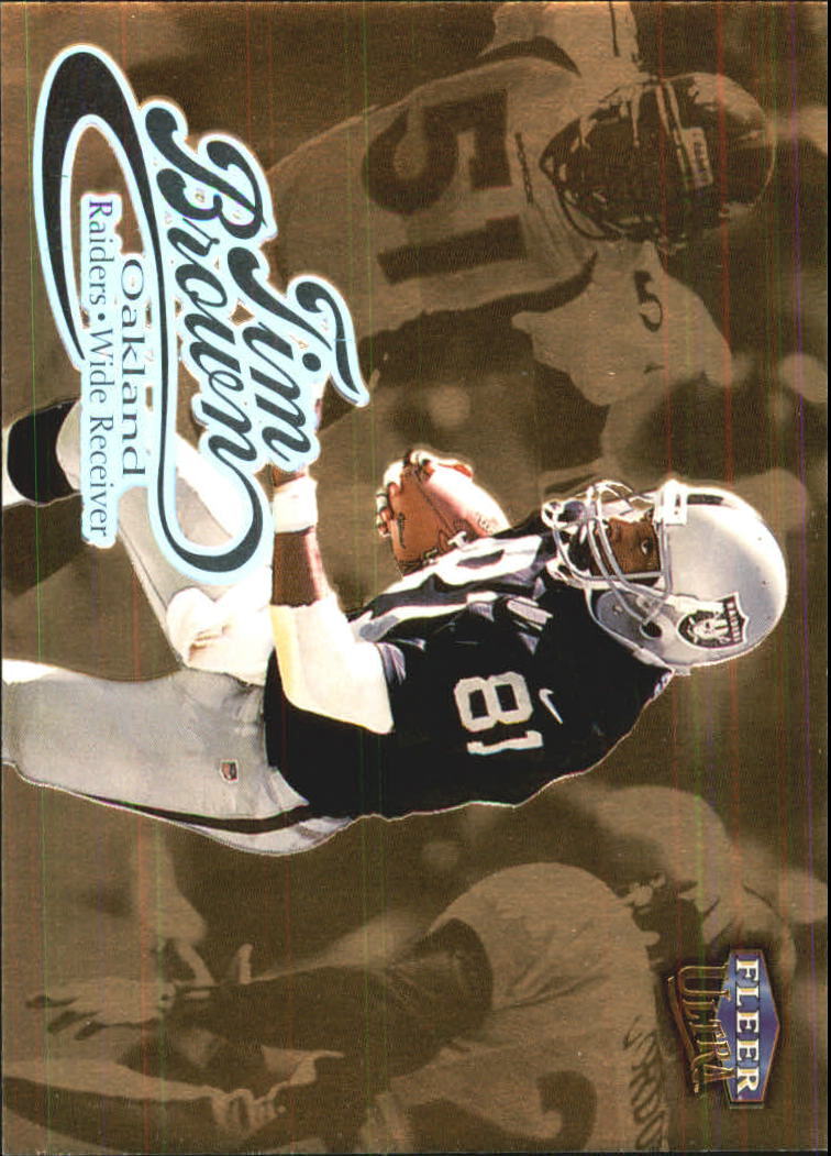 1999 Ultra Gold Medallion Oakland Raiders Football Card #36 Tim Brown ...