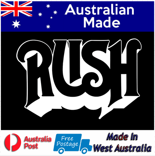 RUSH Sticker Vinyl Decal Car 4x4 UTE Heavy Metal Rock Band Music Logo ...