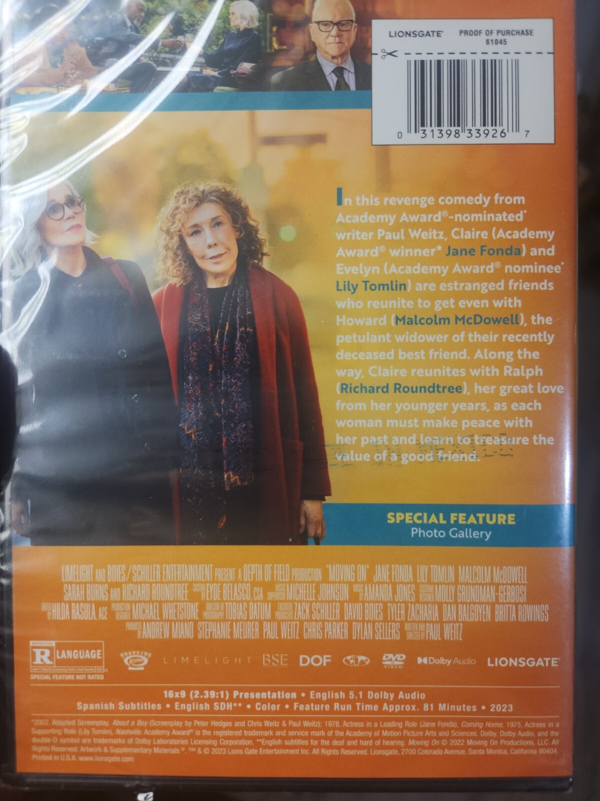 Moving On (DVD, 2022) Brand New Sealed Lily Tomlin, Jane Fonda ...
