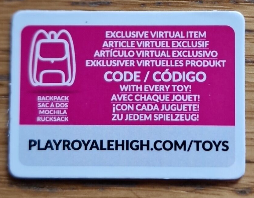 Roblox Royale High Lockers backpack Series 1 CHOOSE your code | eBay