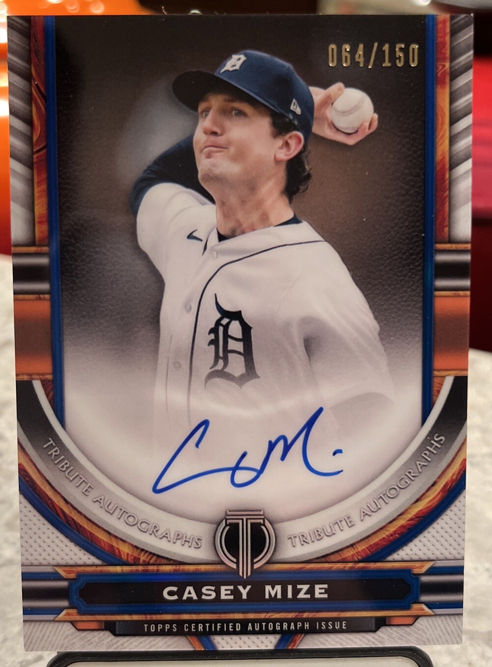 2023 Topps Tribute - Tribute Autographs Blue #TA-CMI Casey Mize /150 ...