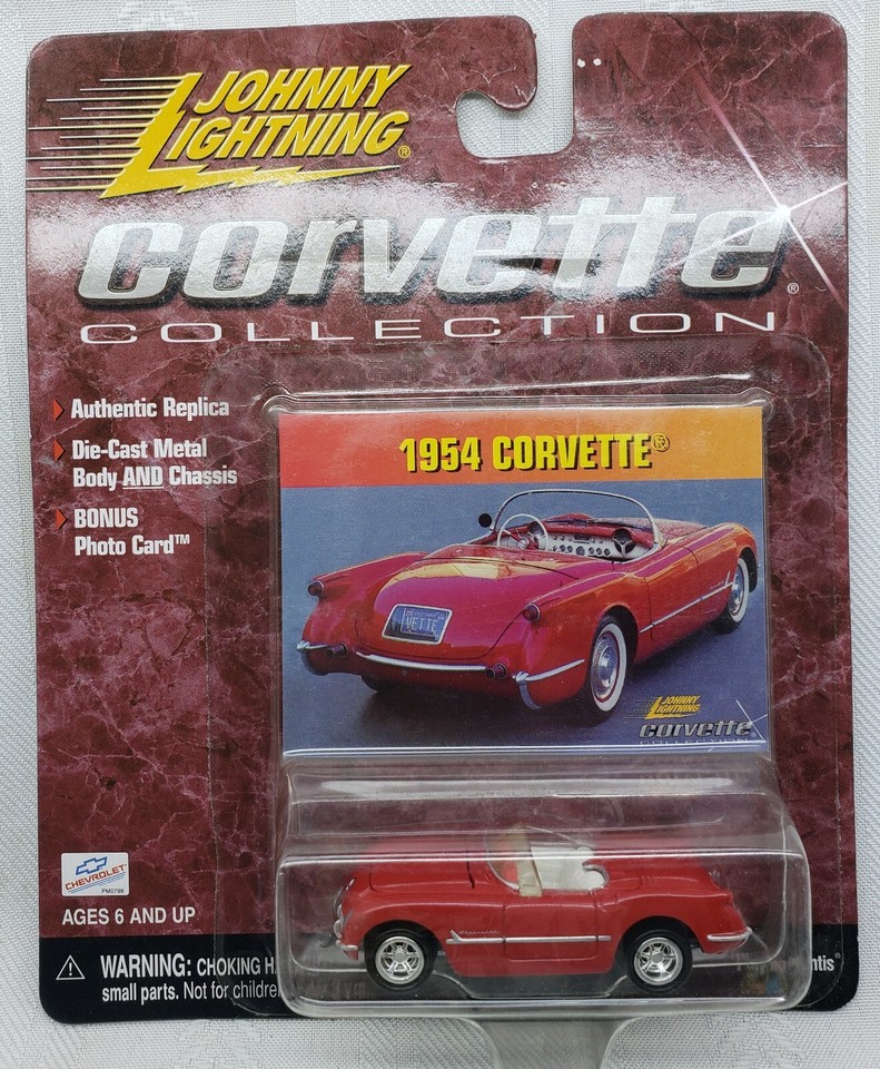 Johnny Lightning Corvette Collection 1954 CORVETTE Red FREE SHIP! | eBay
