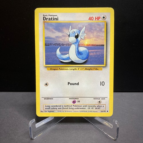 Dratini Base Set 26 Vintage Pokemon Card 1999 - NM - NEAR MINT! | eBay