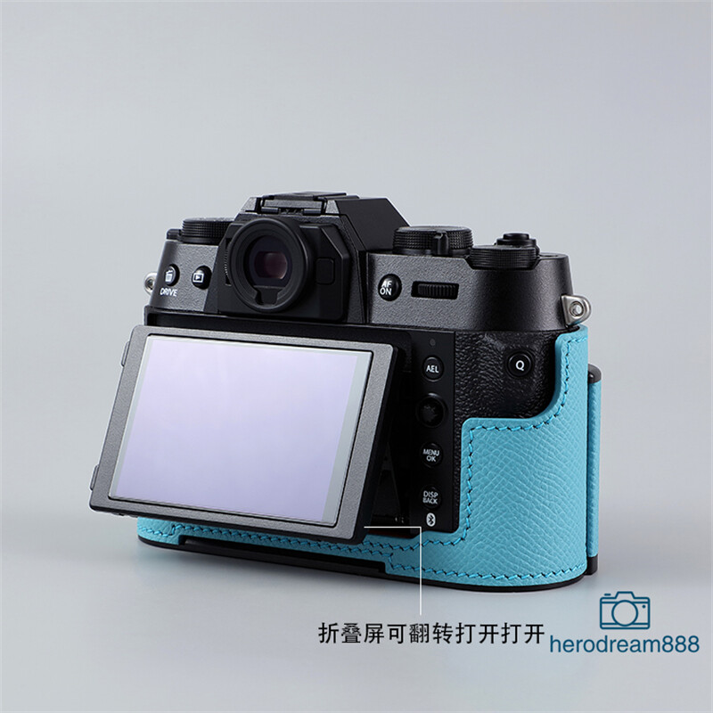 Leather Grip Half Case For Fujifilm XT50 Metal Camera Insert Milicase Handmade | eBay