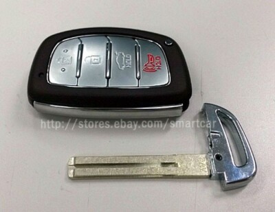 Smart Key FOB + insert Key Blade for 2015 2016 2017 Hyundai Sonata | eBay