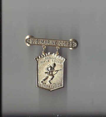 US Marine Annual Rifle Squad Competition in gold USMC USA Made | eBay