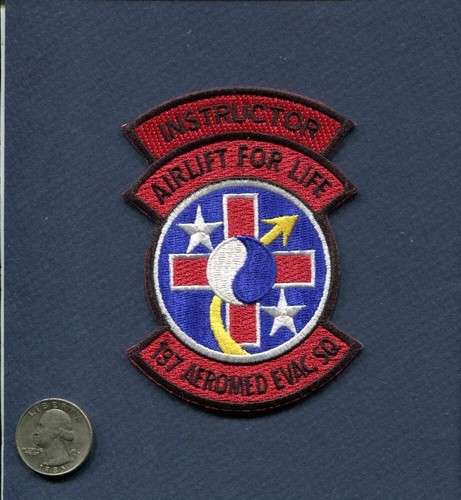 137th AES Instructor AEROMEDICAL EVACUATION SQUADRON USAF Patch | eBay