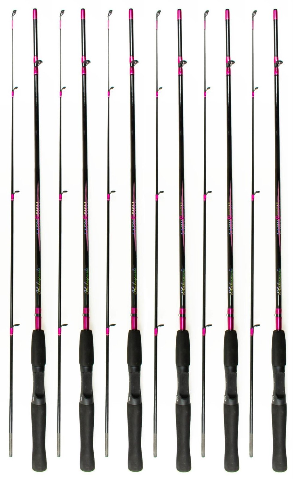(LOT OF 6) SHAKESPEARE LADYFISH 5'6" MEDIUM CASTING ROD LFSC562M | eBay