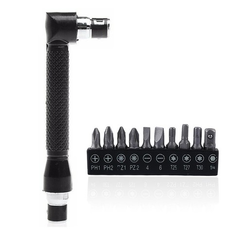 Practical Wrench Bits Dual Head 11pcs L-Shape Accessories Carbon Steel ...