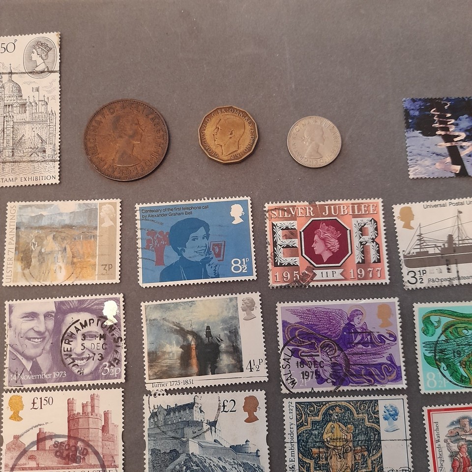 GB Stamps 117 Commemoratives All Off Paper. + 3 Free Coins See ...