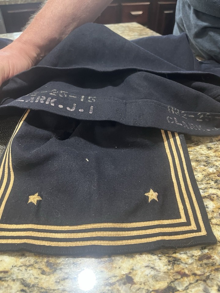 WWII Era Military US Navy Wool Blue Uniform With Pant, Cracker Jack ...
