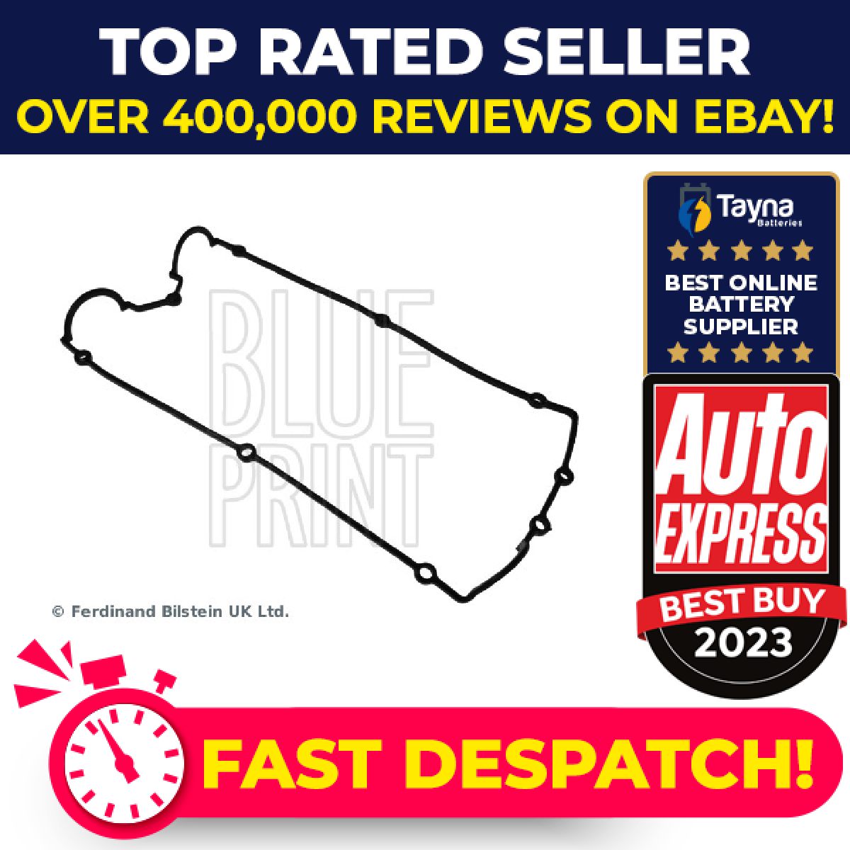 BLUE PRINT ADG06735 Cylinder Head Cover Gasket Replacement Fits Hyundai ...